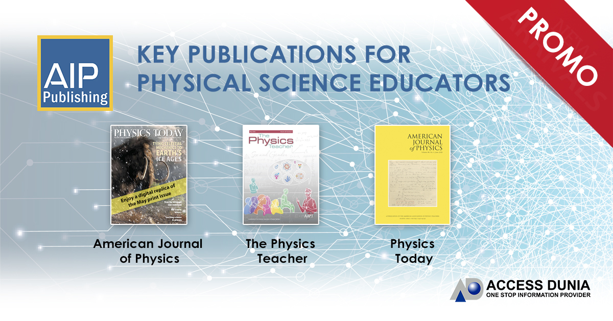 Key Publications For Physical Science Educators - AIP Publishing