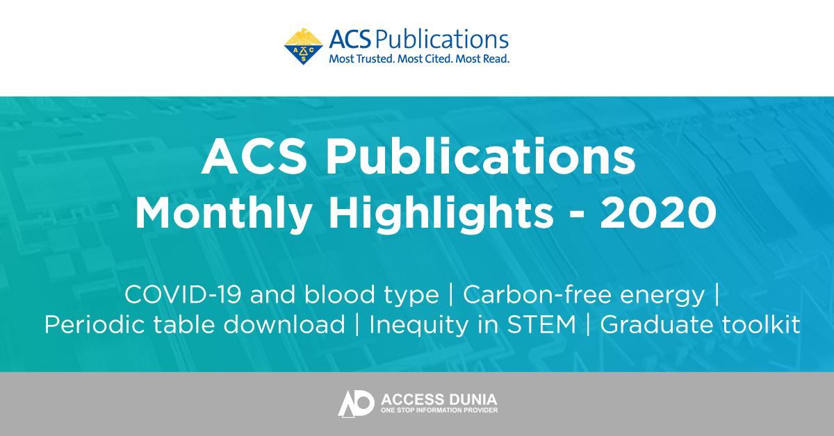 ACS Publications Monthly Highlights - 2020