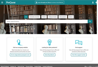 “Go to ProQuest”: ProQuest.com Becomes a New Starting Point for Research