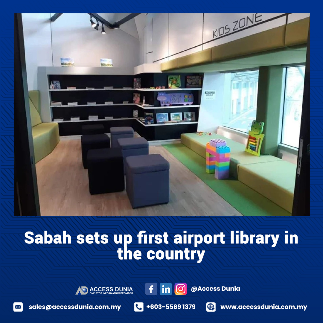 Sabah sets up first airport library in the country