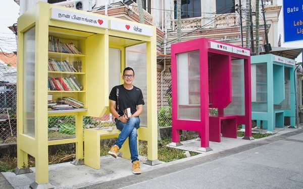 Repurposing Penang’s phone booths into mini libraries